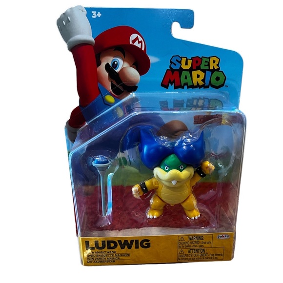 Jakks | Toys | New Super Mario Ludwig Action Figure With Wand | Poshmark